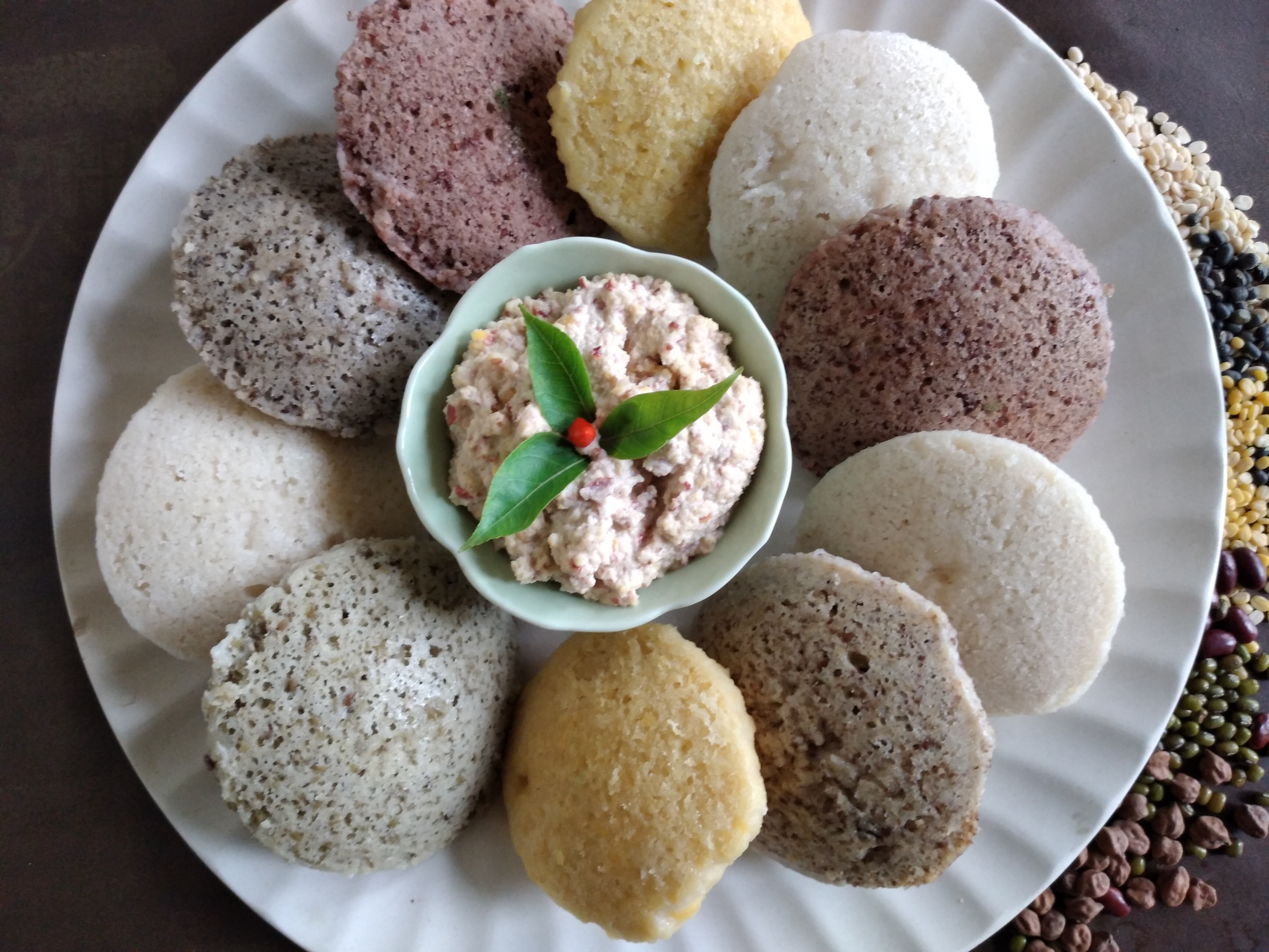 Colourful Idlis – Dal On The Table